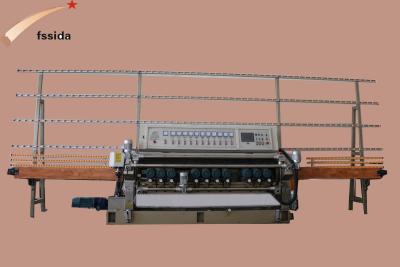 China 11 Grinding Head Glass Straight Line Beveling Machine Customization Low Consumption for sale