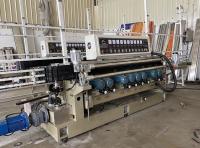 China Thin Glass Glass Edging Machine Fssd 9 Heads Automatic Straight Line Beveling Machine for sale