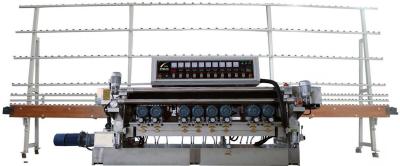 China 9 Wheel Glass Beveling Machine 0.6-6m/min Working Speed for Bevel Edge Glass Processing for sale