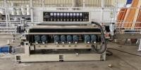 China Automatic Mirror Glass Straight Line Beveling Machine 9 Grinding Heads 3-12mm Thickness for sale