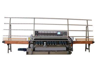 China 11 Motors Glass Beveling Edge Grinding Machine 0.6-6.0m/min Speed 25mm Min Glass Size for sale