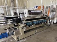China Glass Straight Line Beveling Machine for Floating Tempering Glass 0-25 Degree Bevel Angle 3-12mm Thickness for sale