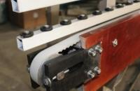 China Glass Straight Line Beveling Machine for Floating Tempering Glass 0-25 Degree Bevel Angle 3-12mm Thickness for sale