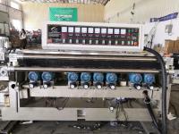 China 9 Motor Glass Beveling Machine 22kw Total Power Glass Edging Equipment for Bevel Angle 0-25 Degree for sale