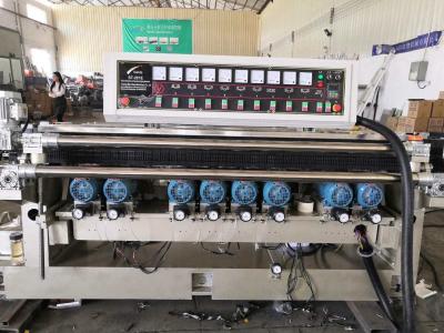 China 9 Motor Glass Beveling Machine 22kw Total Power Glass Edging Equipment for Bevel Angle 0-25 Degree for sale
