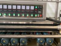 China ST-261E Nine Motors Glass Straight Line Beveling Machine 35mm Bevel Width 21KW for sale