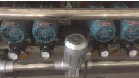 China 9 Motors Glass Straight Line Beveling Machine 35mm Bevel Width 4-12mm Glass Thickness for sale