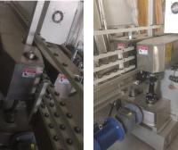 China 9 Motors Glass Straight Line Beveling Machine 35mm Bevel Width 4-12mm Glass Thickness for sale