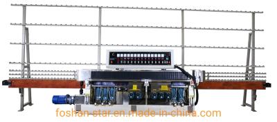 China 9 Motor Straight Line Glass Edging Machine 3-20mm Thickness 0.6-6.0m/min Speed for sale