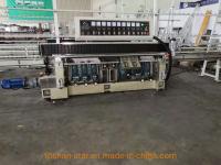 China 9 Motor Straight Line Glass Edging Machine 3-20mm Thickness 0.6-6.0m/min Speed for sale