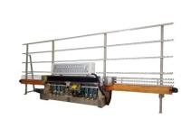 China 10 Spindle Glass Straight Line Edging Machine 25kw Power 7500x1000x2600mm for sale