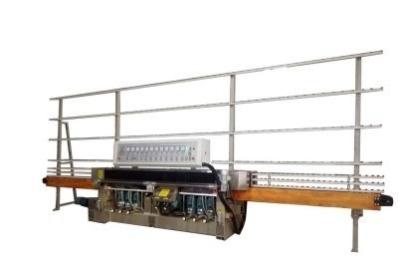 China 10 Spindle Glass Straight Line Edging Machine 25kw Power 7500x1000x2600mm for sale