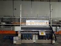 China 9 Motors Glass Straight Line Edging Machine 6600x1000x2600mm 18.75kW for 3-20mm Glass for sale
