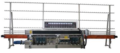 China 380V 50Hz ISO Certified Glass Straight Line Edging Polishing Machine 12 Motors 29.5kW for sale