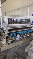 China Glass Shape Edging Polishing Grinding Machine 8 Heads 6960x1000x2600mm for sale