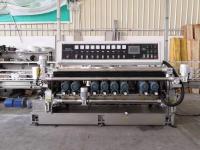 China Vertical Structure Polishing Mirror Flat Glass Beveling Machine with PLC Control System for sale