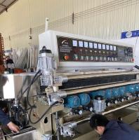 China Vertical Structure Polishing Mirror Flat Glass Beveling Machine with PLC Control System for sale
