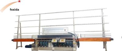 China Small Glass Straight Line Edging Machine 11 Grinding Heads 3-20mm Glass Thickness for sale