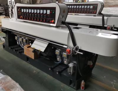 China Glass Straight Edging Machine Type PLC Control System 9 Motors Automatic Glass Polishing for sale