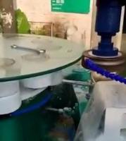 China Glass Shape Edging Machine for Irregular Round Glass 0-45° Bevel 3-30mm Thickness for sale