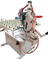 China Foshan Star Glass Corner Grinding Machine 200mm Size 3-25mm Thickness 1.5kw Power for sale