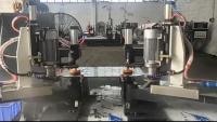 China Foshan Star Glass Corner Grinding Machine 200mm Size 3-25mm Thickness 1.5kw Power for sale