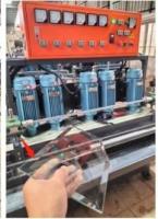 China 800kg Glass Straight Edging Machine 8 Motors Bevel Width 25mm for Polishing Straight Line Glass for sale