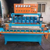 China 800kg Glass Straight Edging Machine 8 Motors Bevel Width 25mm for Polishing Straight Line Glass for sale