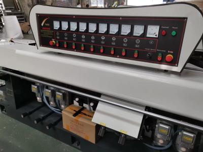 China CE Certified Glass Straight Line Edge Polishing Grinding Machine 9 Wheels 22kw for sale