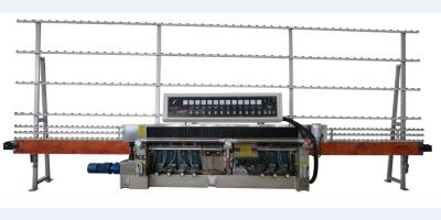 China Provide 11 Spindles Straight Line Glass Edging Polishing Machine with PLC Control System for sale