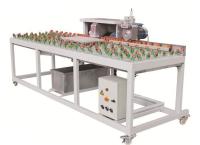 China Horizontal Glass Washing Machine 2800x700x1200mm for Fast Edging and Polishing 380V for sale