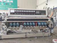 China 9 Motor Glass Straight Line Edging Machine 3-20mm Thickness 18.75kw for sale