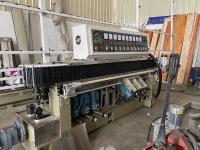 China 9 Motors Flat Glass Straight Line Edging Machine 3-20mm Thickness 0.6-6.0m/min Speed for sale