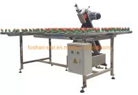 China Glass Belt Grinding Machine 380V 3Phase Dual Sanding Belts for Glass Edge Coarse Grinding for sale