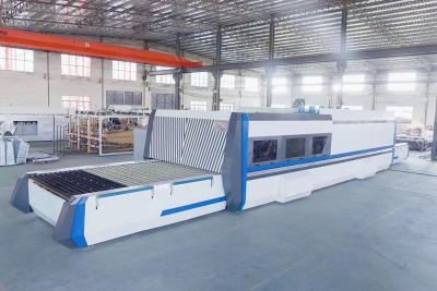 China Flat Glass Tempering Furnace with Convection System 1830x2440mm 4-19mm Glass Thickness for sale
