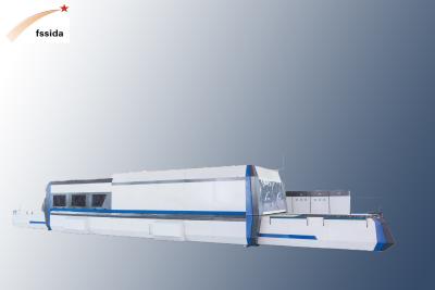 China Flat Glass Tempering Machine 300x450mm Min Size 5-19mm Thickness for Furniture Architecture for sale