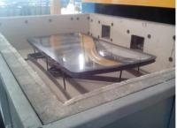 China CE Approved Glass Bending Kiln and Fusing Furnace 1300x2500mm 60kw for Tempered Washbasins for sale