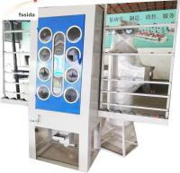China PLC Controlled Vertical Glass Dust-Free Manual Sandblasting Machine for Glass Etching for sale