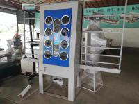 China PLC Controlled Vertical Glass Dust-Free Manual Sandblasting Machine for Glass Etching for sale