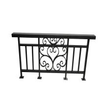 China Customized Protective Aluminum Rail For Balustrades Handrails In Modern Black for sale