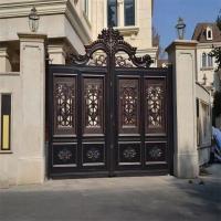 China In Swing Aluminum Wrought Iron Rawt Iron Gates Sliding Door ODM for sale