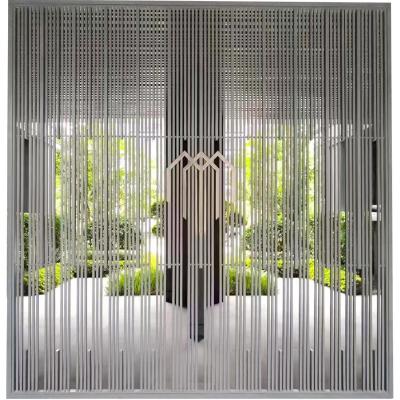 China 304ss Aluminum Privacy Railing Security Slat Parapet Fence Balusters for sale