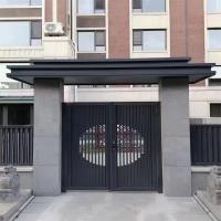 China 12 Gauge Hot Dip Galvanizing Wrought Iron Gate Forged for Outdoor for sale