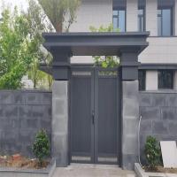 China Waterproof Cast Wrought Iron Security Gates Grilles Fence Entrance door for sale