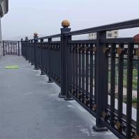 China Long Service Life Carbon Steel Balustrades Handrails For Outdoor Decor Elegant Design for sale