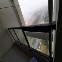 China U Channel Black Tempered Aluminum Glass Railing Safety Mounted Balustrade Systems for sale