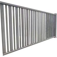 China Balustrades Handrails Galvanized Temporary Metal Steel Fence with Black for sale