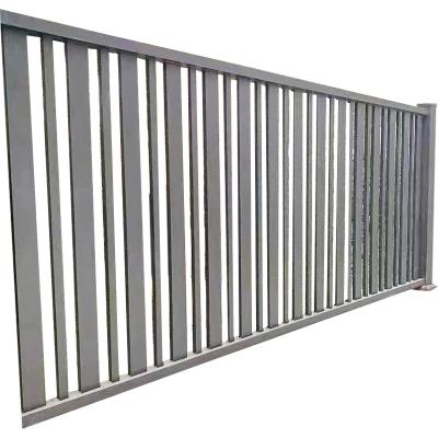 China Balustrades Handrails Galvanized Temporary Metal Steel Fence with Black for sale