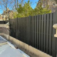 China Balustrades Handrails Galvanized Temporary Metal Steel Fence with Black for sale