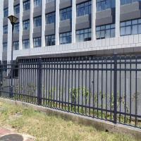 China Balustrades Handrails Galvanized Temporary Metal Steel Fence with Black for sale